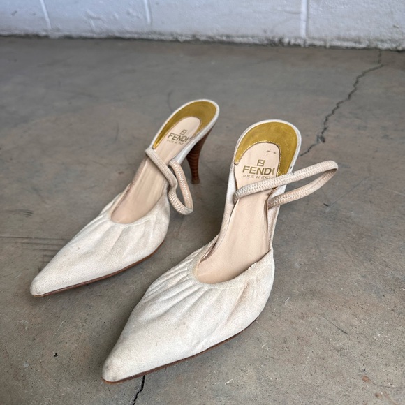 Fendi | Shoes | Fendi Slingback Heels | Poshmark
